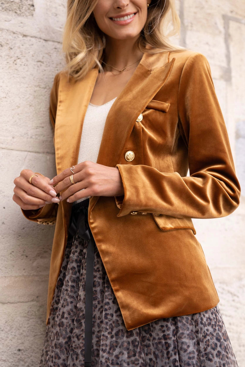 Gemma Camel Blazer – NIX Collection